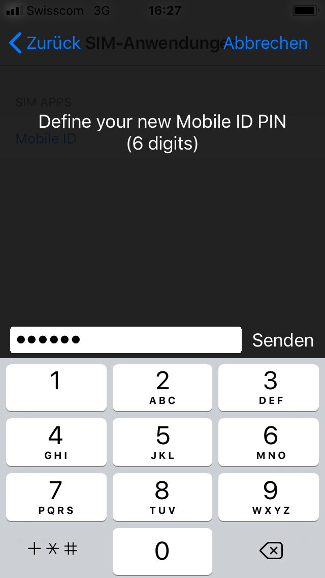 So aktivieren Sie die Mobile ID SIM auf Ihrem Mobiltelefon.